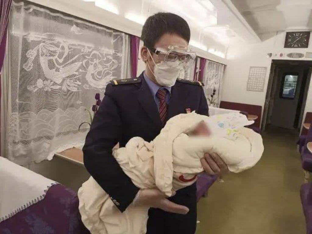 Illegally trafficked baby saved on train in China after grandmother ...