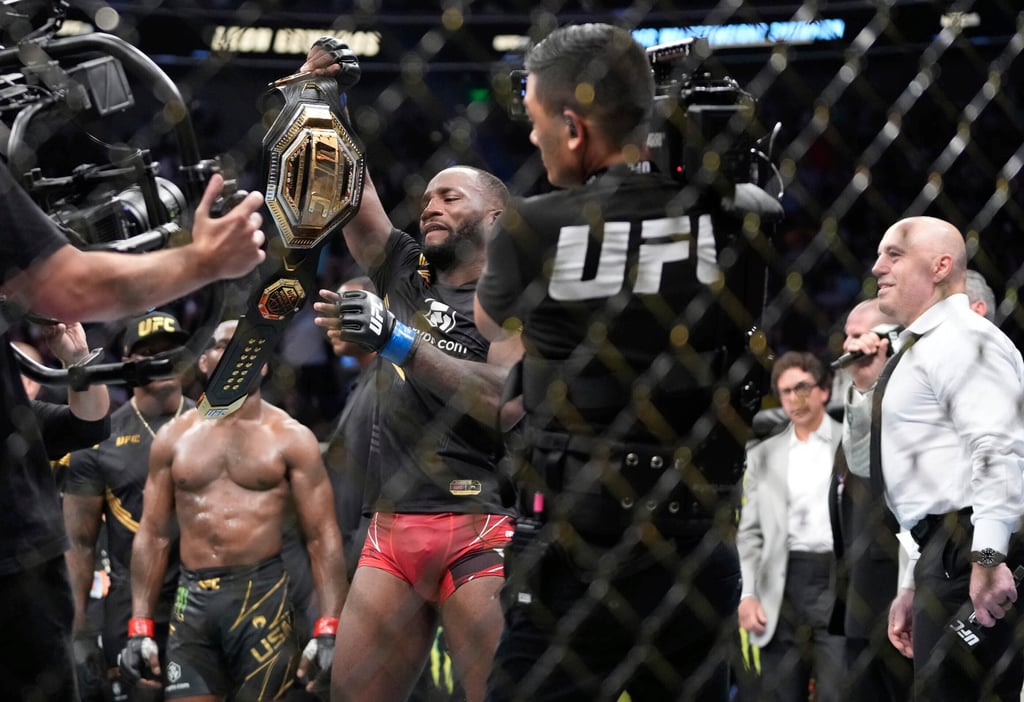 UFC 278: Leon Edwards head kick KOs Kamaru Usman in final minute to ...