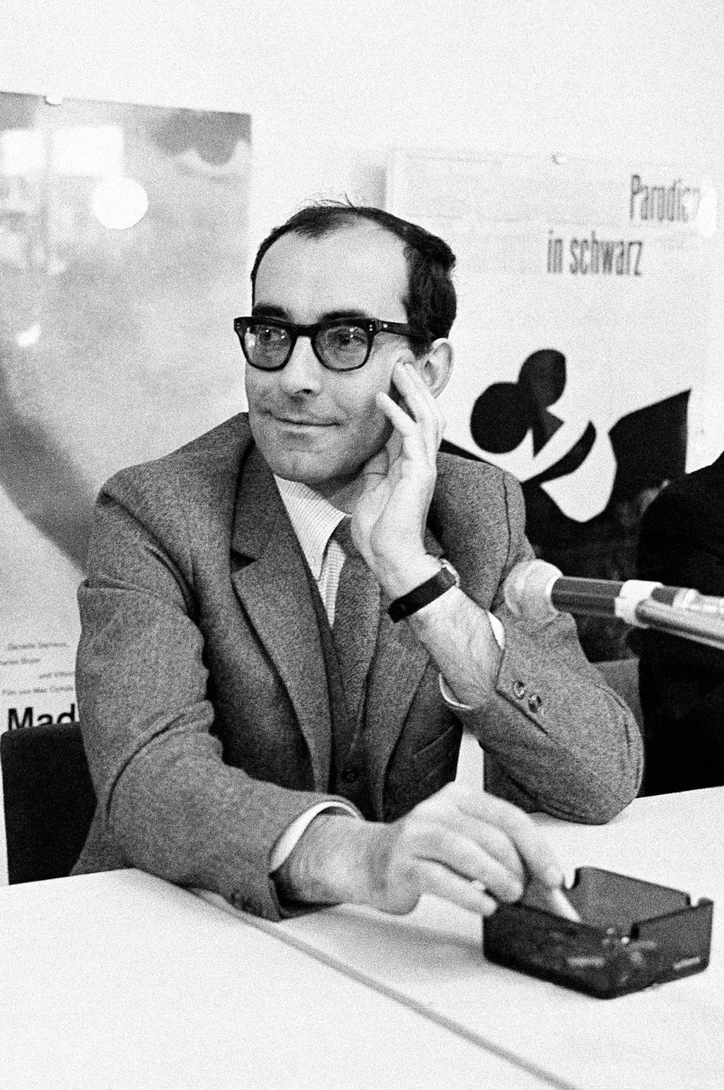 French New Wave film director Jean-Luc Godard, who influenced Hollywood ...