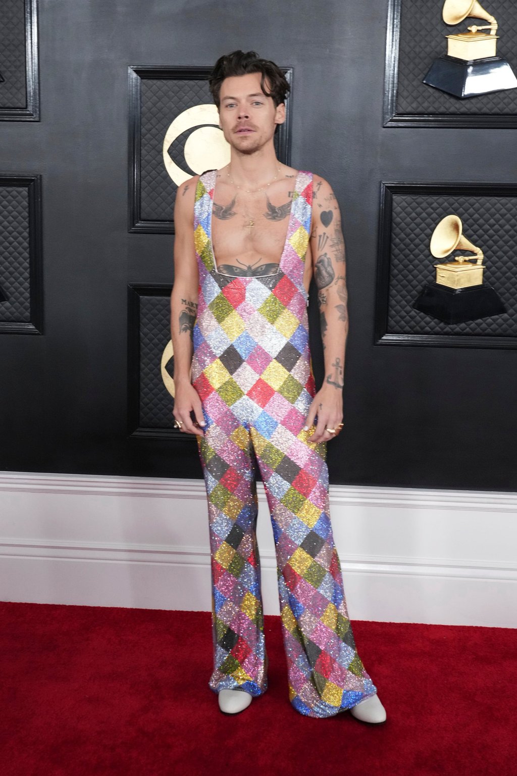 Which stars had the most OTT looks at the 2023 Grammys? From Harry ...