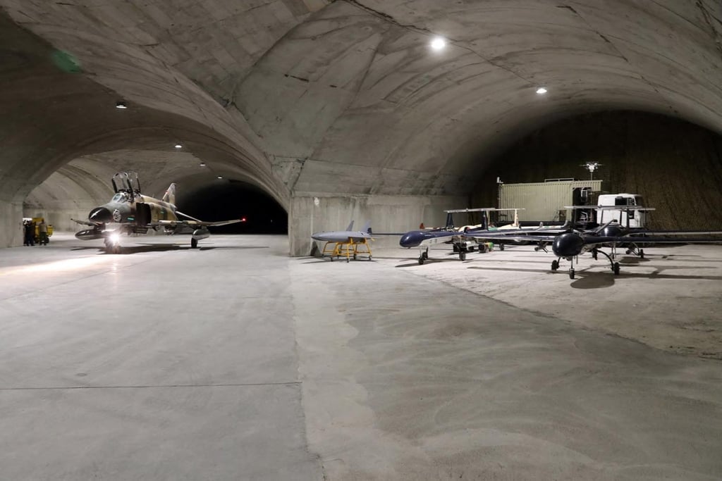 Iran unveils first underground base for fighter jets | South China ...