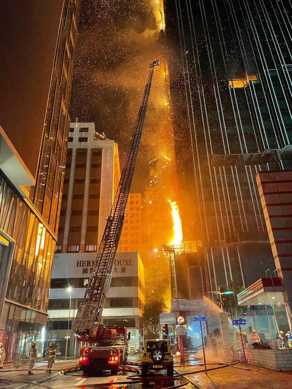 Safety checks at skyscraper after Hong Kong firefighters battle blaze for 9 hours in major ...
