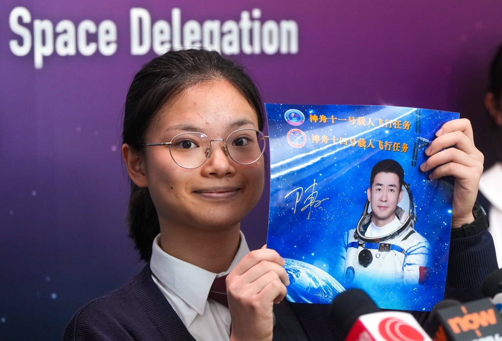 Young Hongkongers over the moon at meeting down-to-earth Chinese astronaut Chen Dong during ...