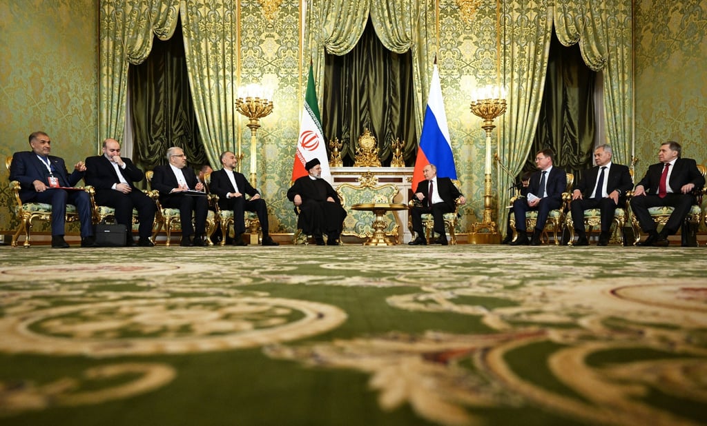 Iran’s Raisi tells Putin in Moscow that West backs Gaza ‘genocide ...