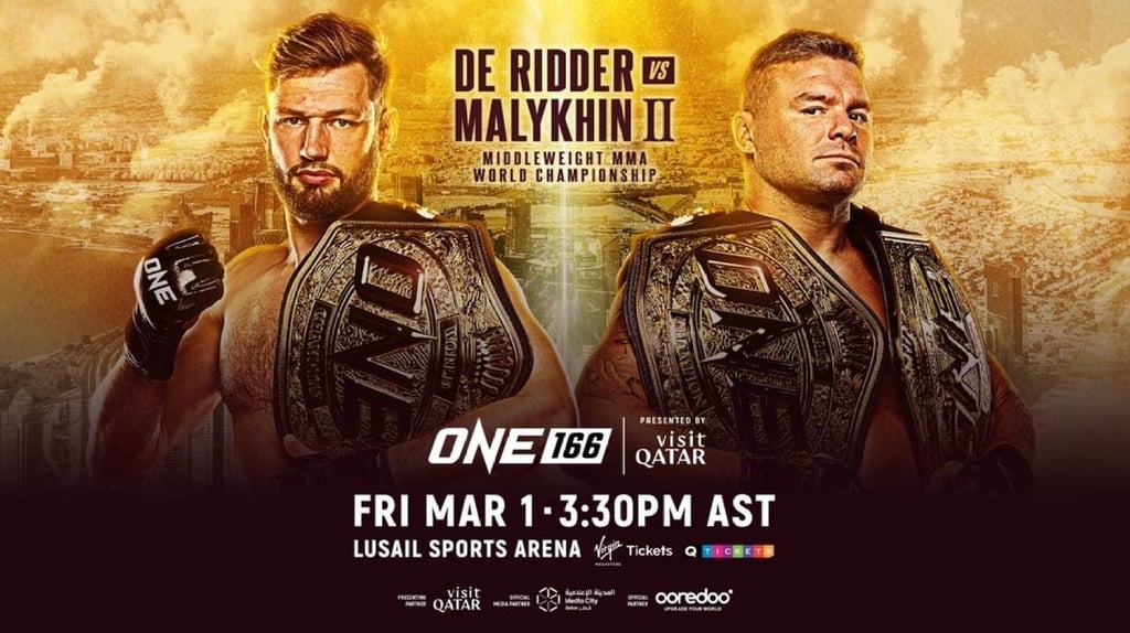 ONE Championship: de Ridder and Malykhin rematch to headline promotion ...
