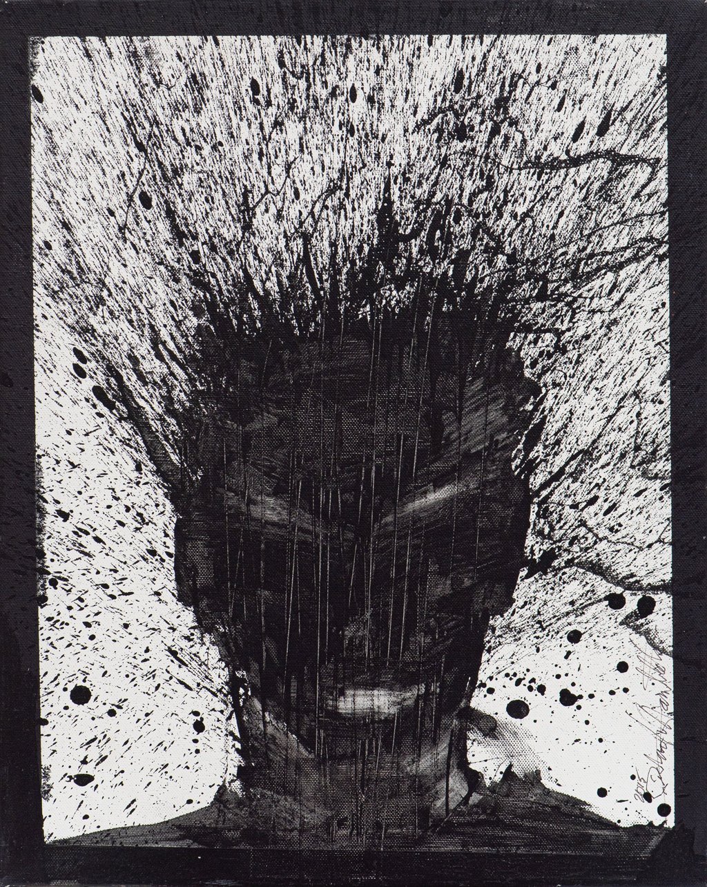 how to draw shadow the head chalk