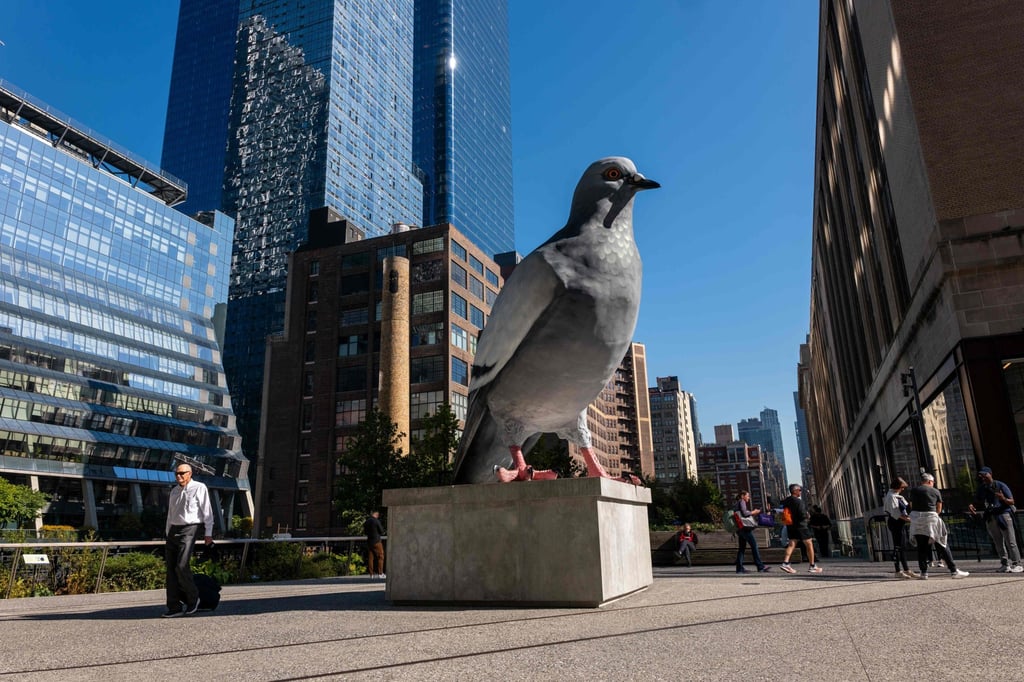 Giant pigeon statue on New York’s High Line challenges residents’ views on immigration | South ...