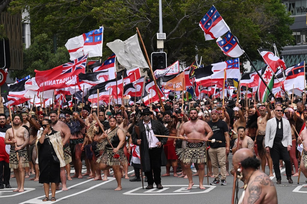 Tens of thousands of Maori, supporters march on New Zealand’s ...
