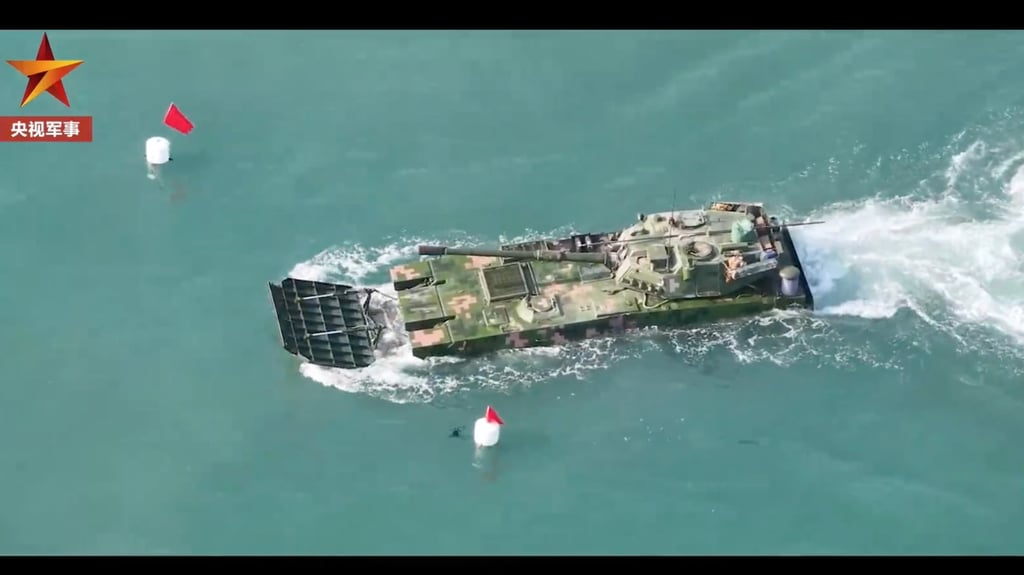 PLA conducts amphibious landing drill in strait as Taiwanese leader ...