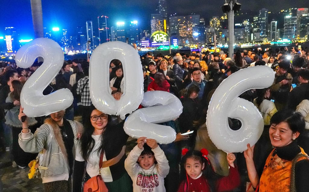 Hong Kong rings in 2026 as tens of thousands pack Central, Tsim Sha ...