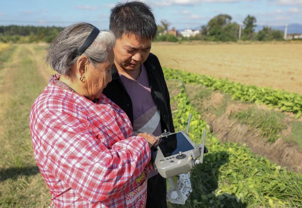 China ‘hardcore grandma’ gains fame for farm fertilisation drone skills ...