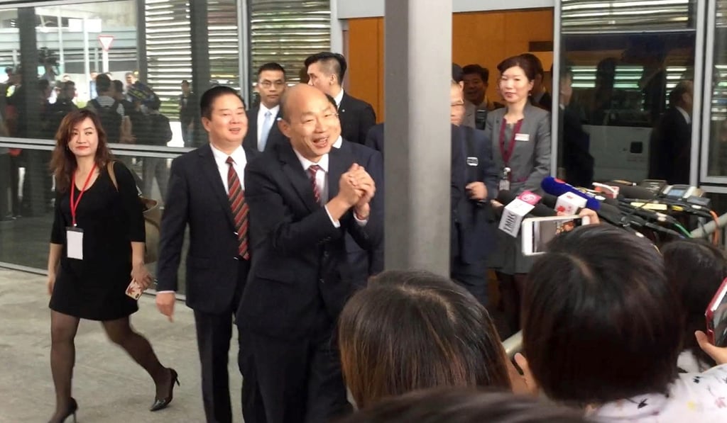 Beijing-friendly Taiwanese mayor Han Kuo-yu arrives in Hong Kong for ...