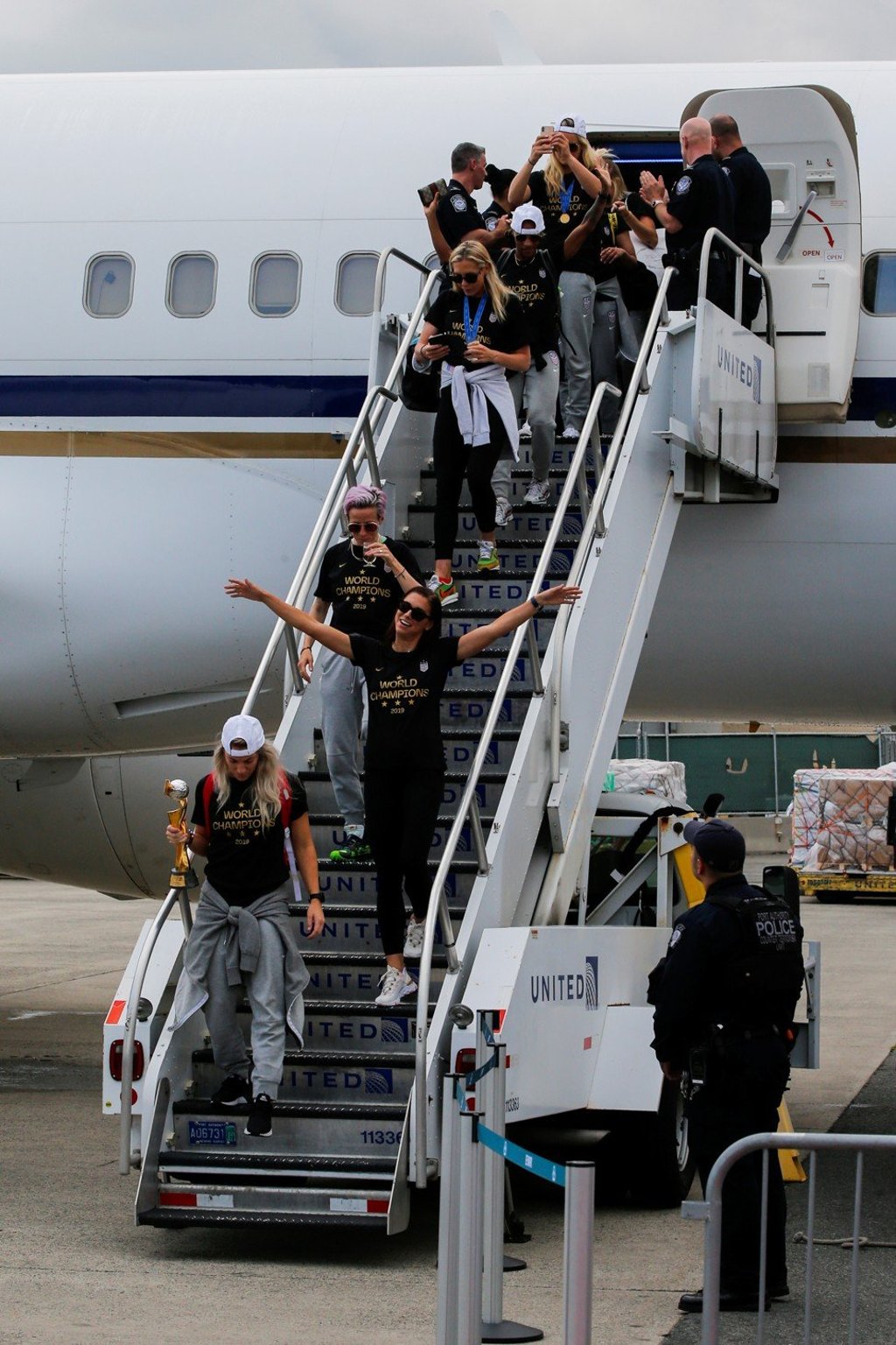 Inside the private jet that flew the US soccer women’s world champions ...