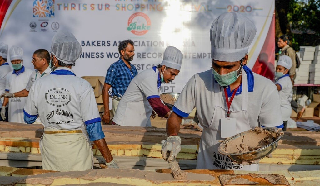 Indian bakers make world’s ‘longest’ cake in bid to break Chinese ...