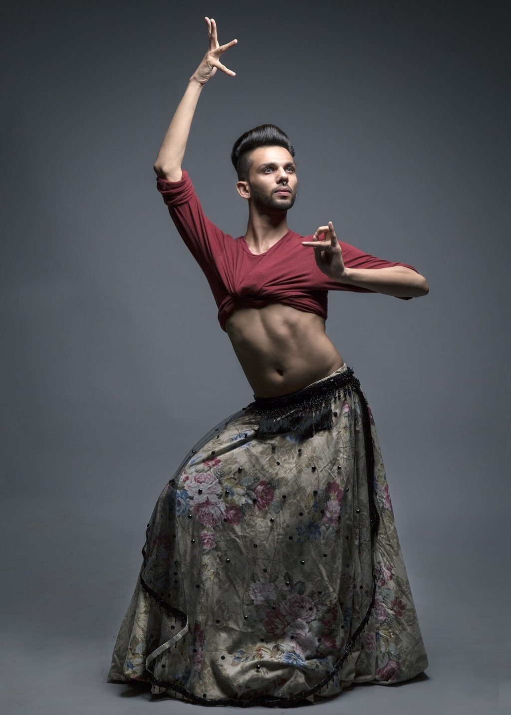 indian belly dancing guy