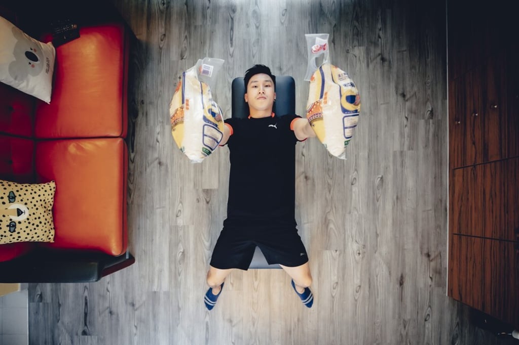 In pictures: Hong Kong athletes training at home during the pandemic ...