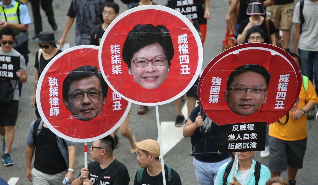 National Day protest in Hong Kong draws 40,000 to streets, organisers ...