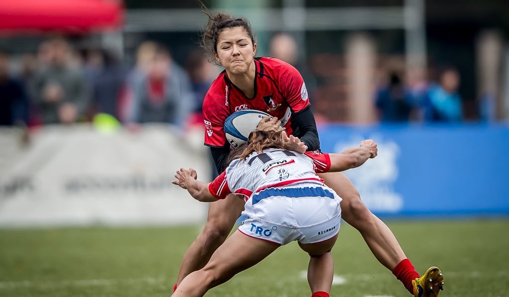 After a 10-year absence, former rugby star Stephanie Cuvelier is back ...