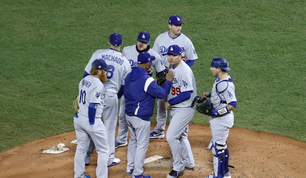 World Series: South Korean pitcher Ryu Hyun-jin bombs in historic debut ...