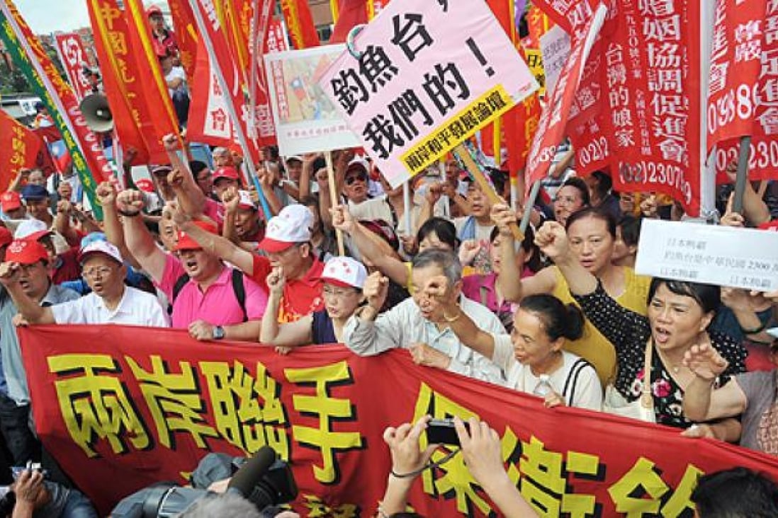 Taiwan activists rally against Japan over islands | South China Morning ...