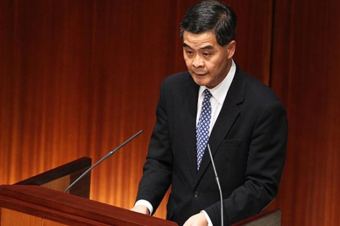 CY Leung faces lawmakers over illegal structures | South China Morning Post