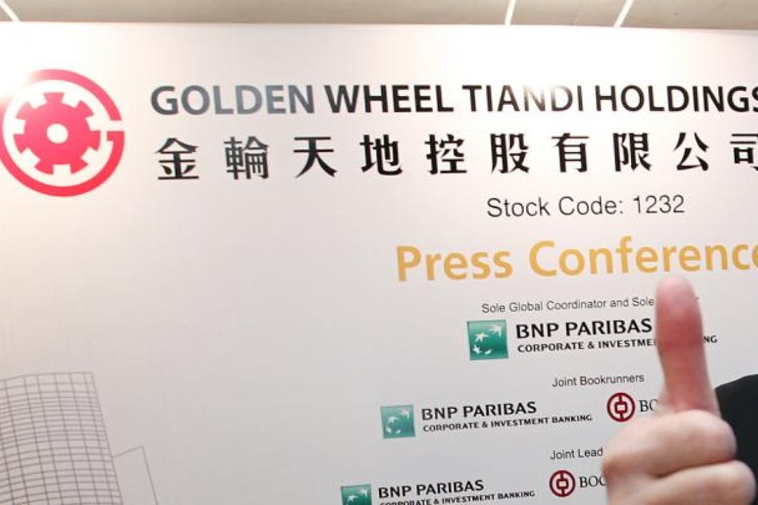 Golden Wheel rises 20pc on debut | South China Morning Post