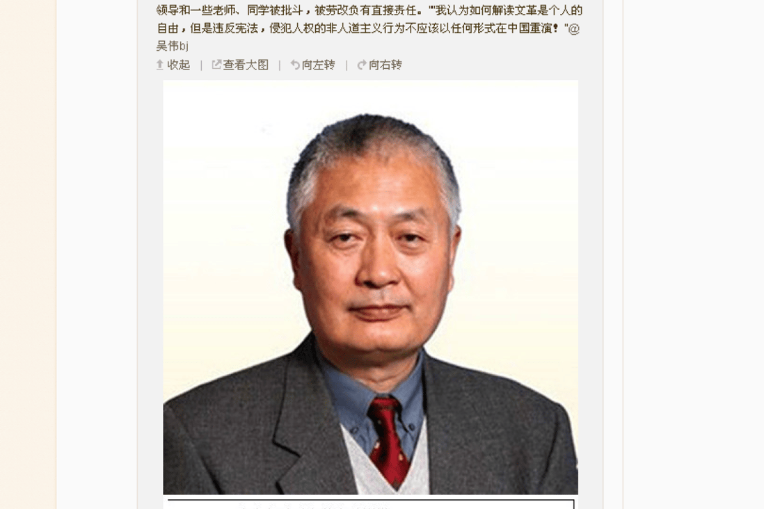 War hero's son sorry for persecution of his teachers during Cultural ...