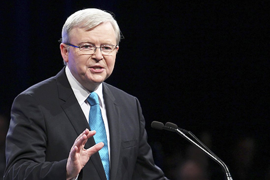 Australian prime minister Kevin Rudd defends gay marriage | South China ...