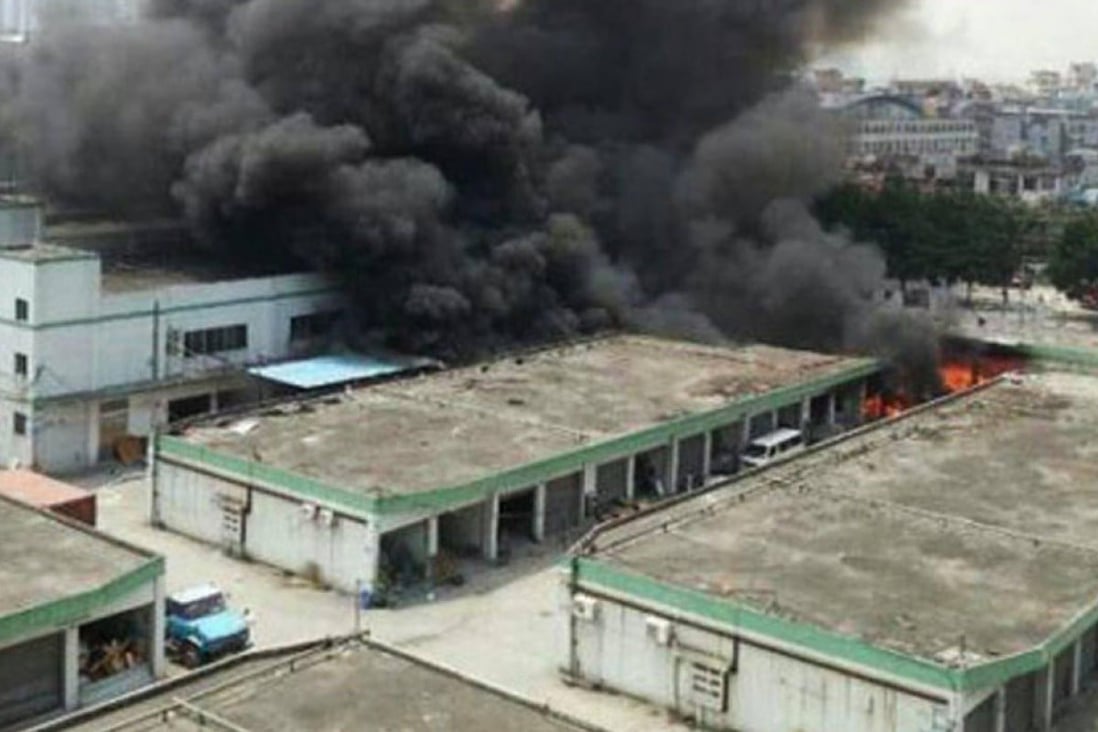 Four killed in huge Guangzhou warehouse explosion | South China Morning ...