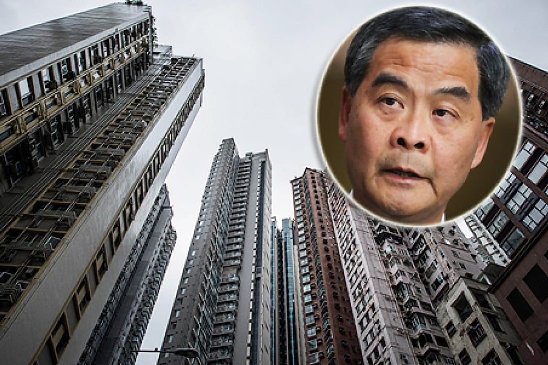 Property price curbs here to stay, says Leung Chun-ying | South China ...