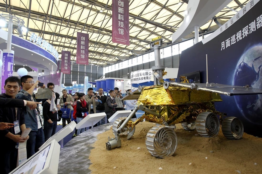 China showcases moon rover model before space launch | South China ...