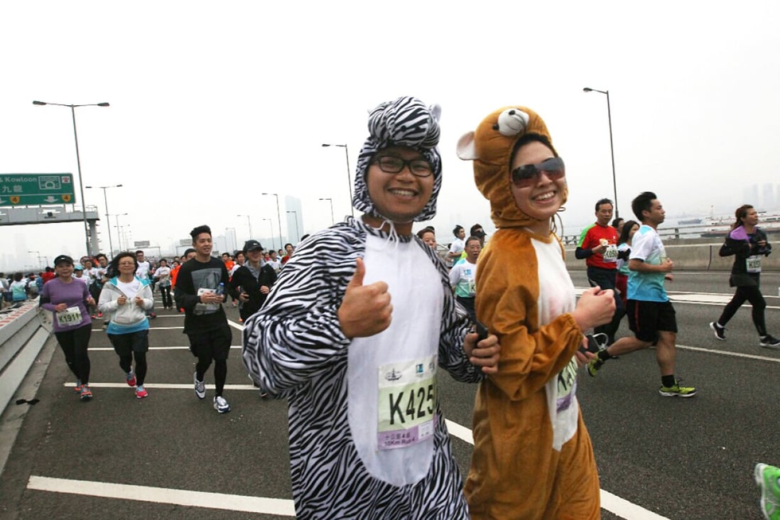 Colourful characters come out in force at Hong Kong marathon | South ...