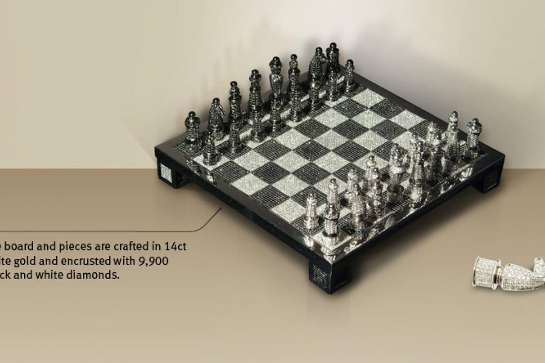 HK$7.8 million royal diamond chess set took 30 artisans more than 9,000 ...