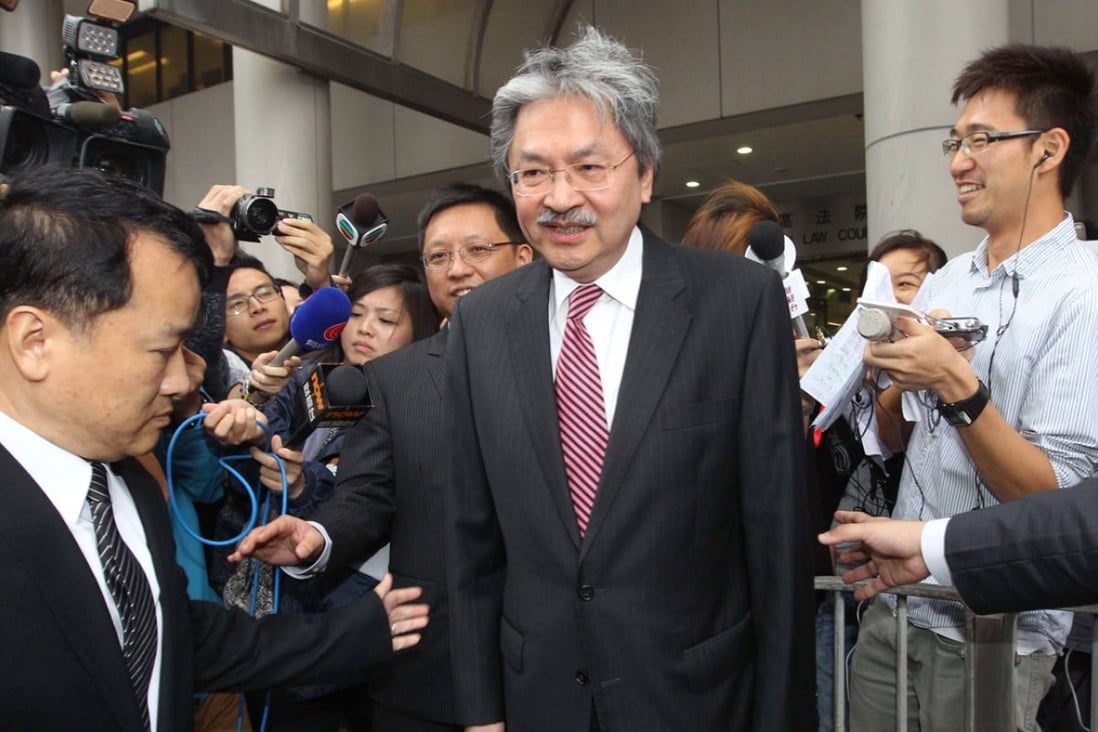 Finance chief John Tsang comes out of his shell at 'egg-throwing' trial ...