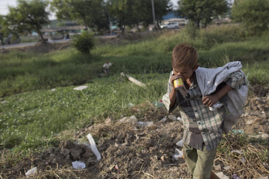 Myanmar's hungry street kids turn to glue sniffing | South China ...