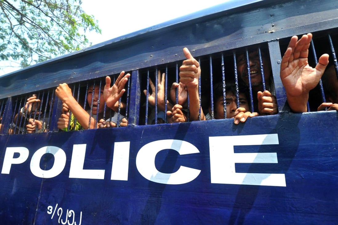 Angry scenes as students in Myanmar attend court over clashes | South ...