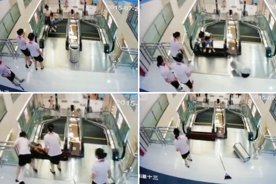 Woman killed after shopping mall escalator collapses under her feet in ...