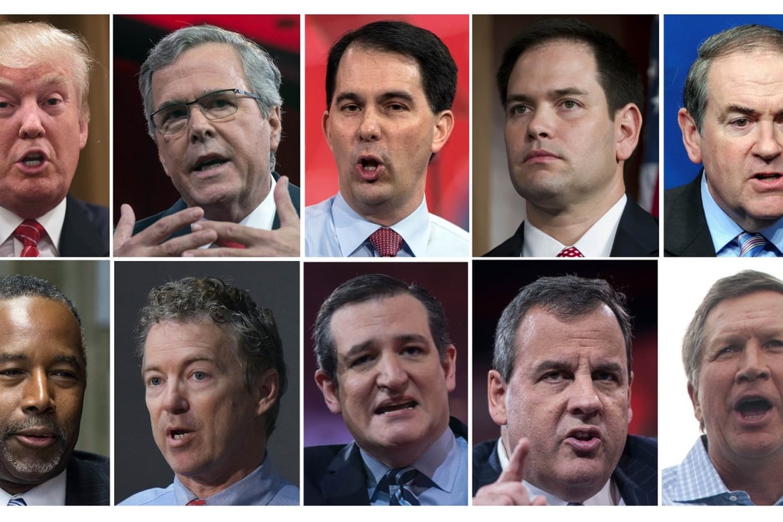 Republican presidential hopefuls locked and loaded at the starting gate ...