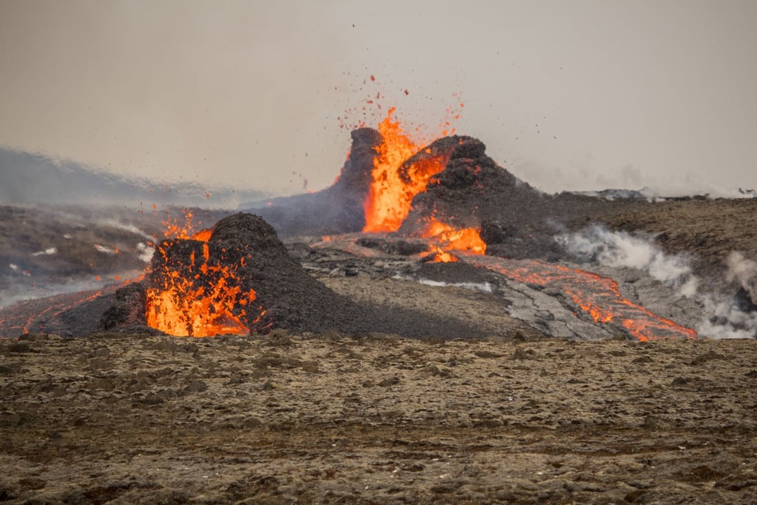 New fissure opens at Iceland volcano, sending hikers scrambling | South ...