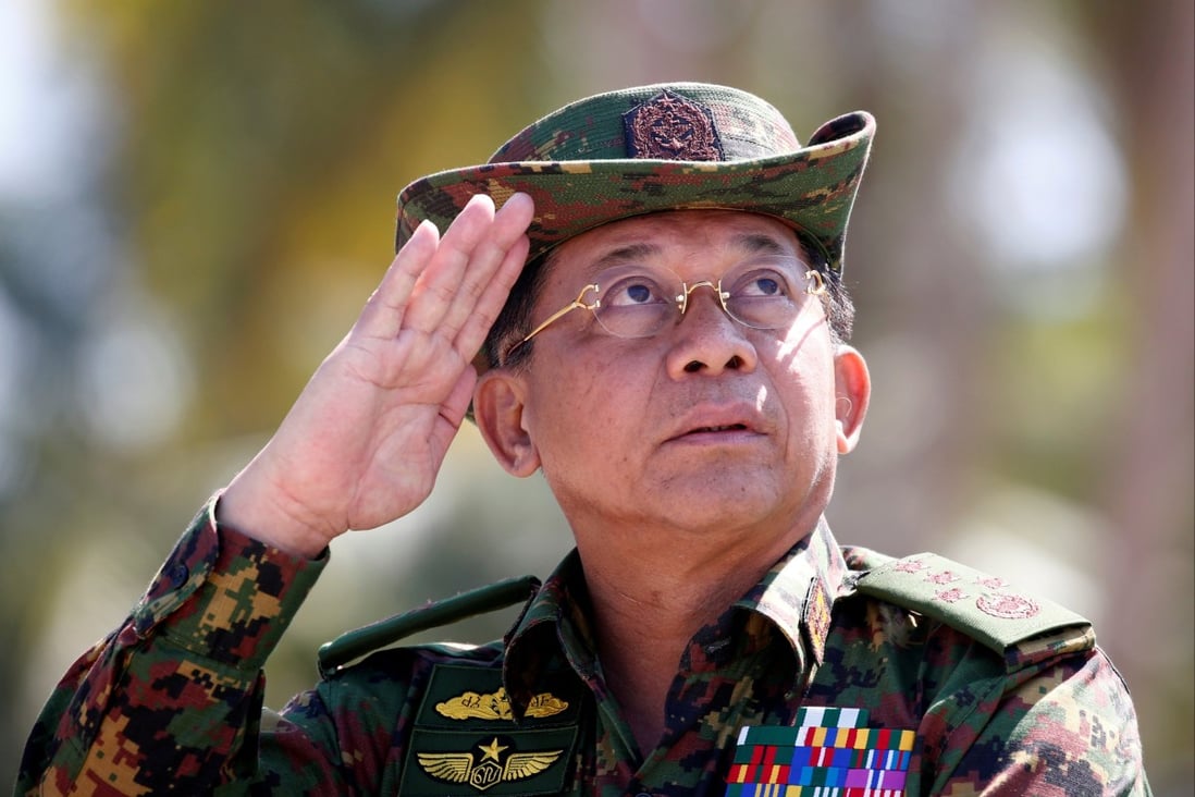 Myanmar junta leader Min Aung Hlaing leaves for Russia security ...