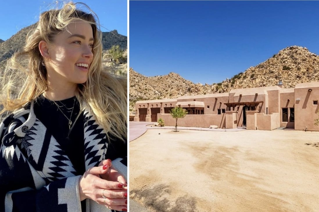 Will Amber Heard escape to her secret desert hideout home? During her ...