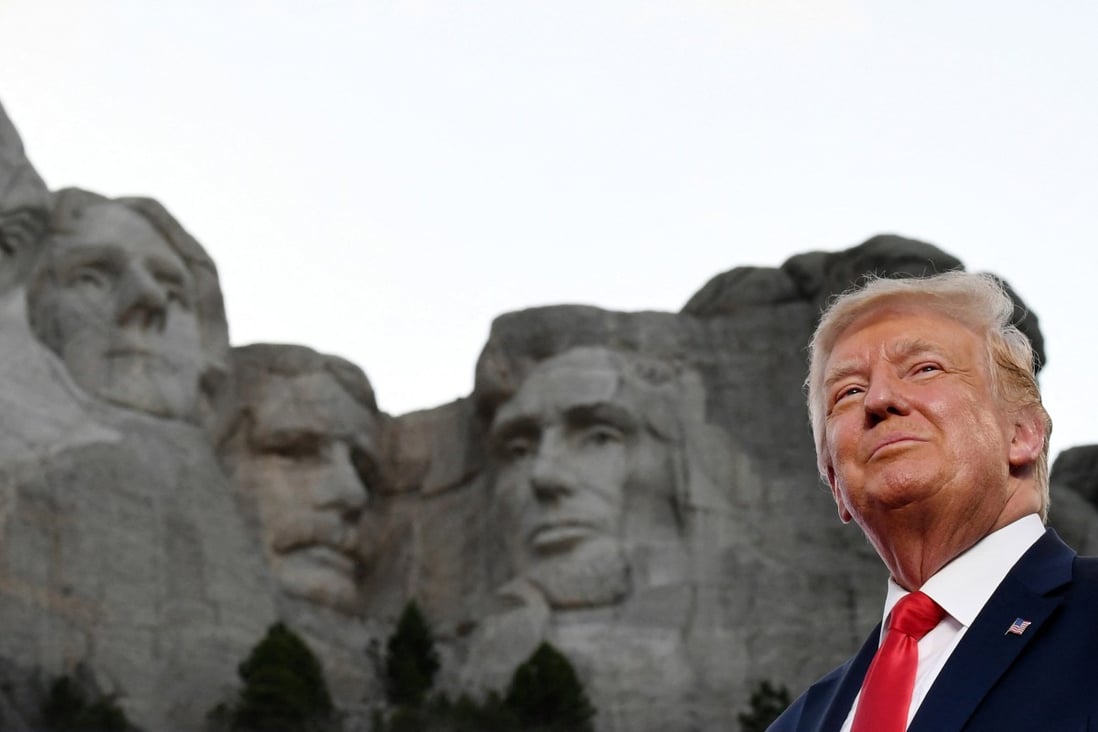 Donald Trump reposts edited image of his likeness on Mount Rushmore ...
