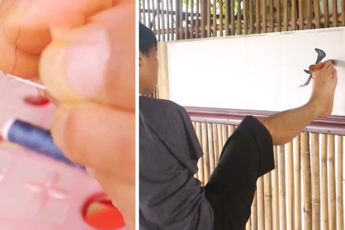 Man in China with no arms shows millions how the disabled can live full ...