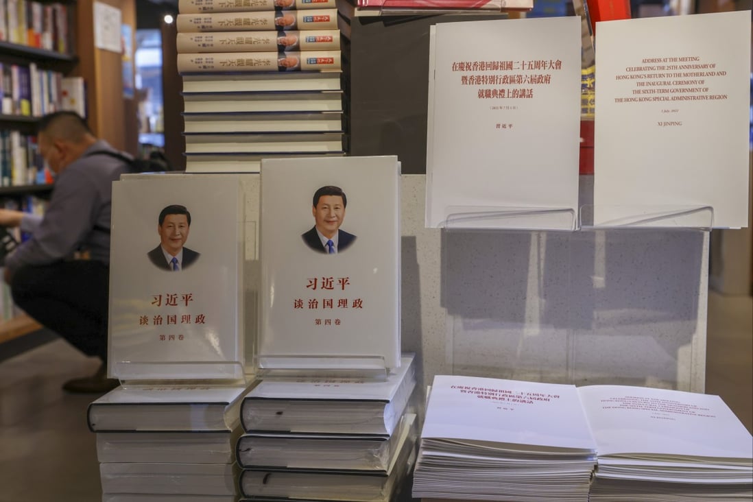 Booklets containing speech Chinese President Xi Jinping delivered in ...