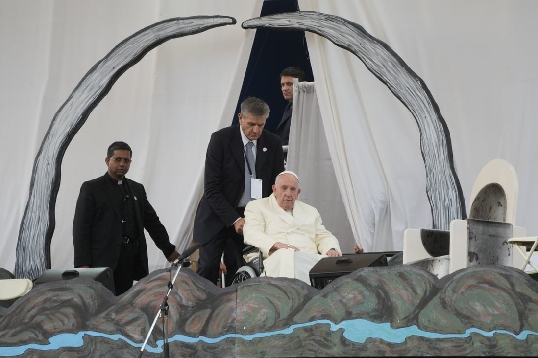 Pope visits remote territory on the edge of the Arctic for final ...