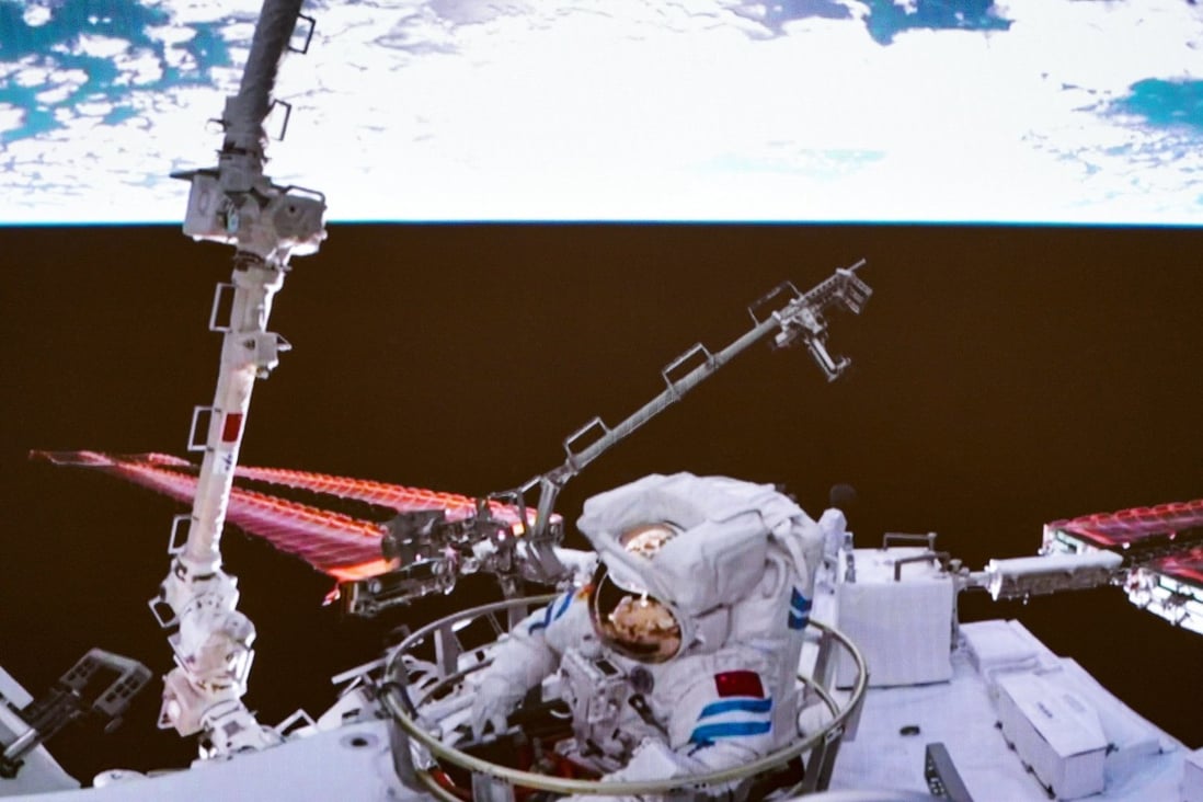 China’s spacewalkers take 2 steps towards faster Tiangong space station ...