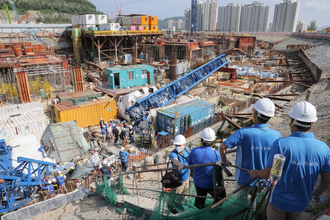 Hong Kong crane collapse: labour chief vows to look into potential ...
