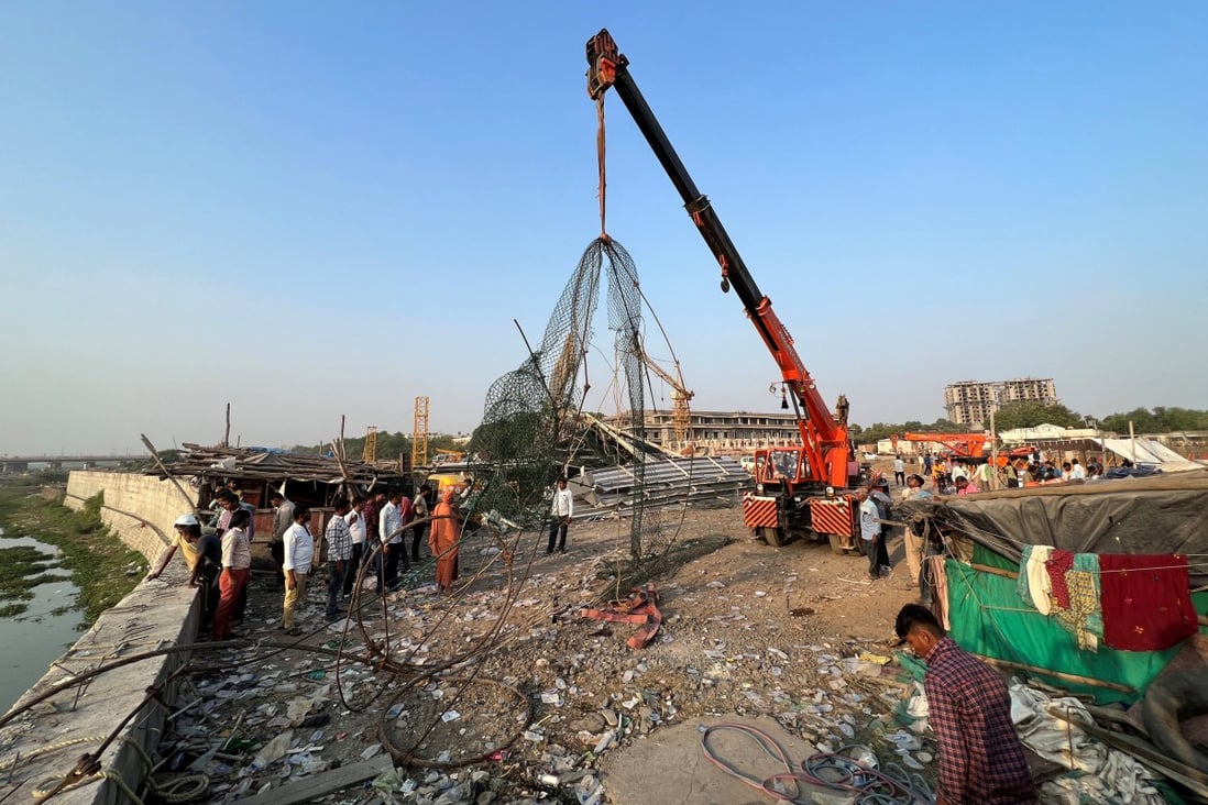 India police detain nine over Morbi bridge disaster in Gujarat as death toll rises to at least ...