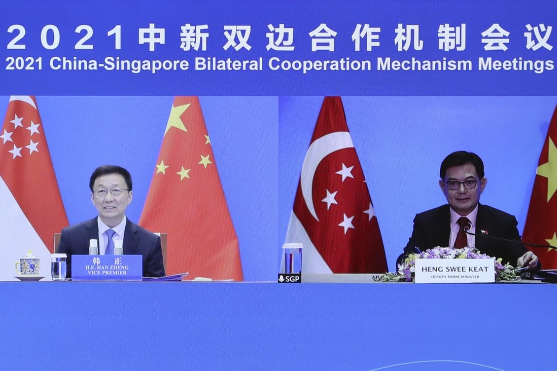 China’s Han Zheng in Singapore for bilateral forum, in sign of return ...