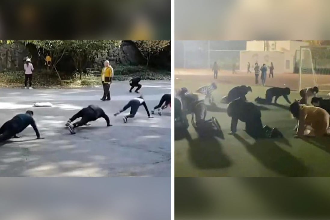 Walking On All Fours Campus Crawlers Spark China Wide Fitness Craze As 4 Million Tap Into